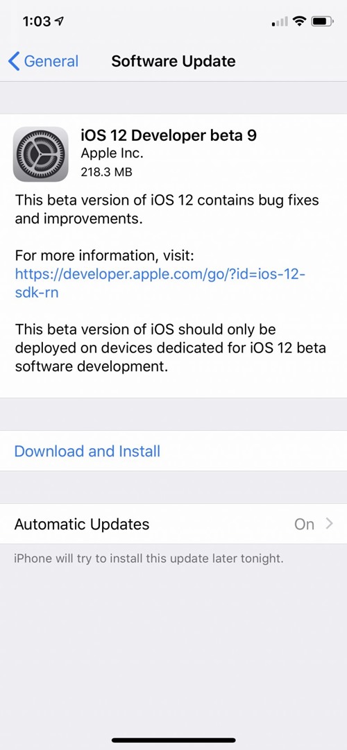 アップル 開発者向けiOS12 beta9をリリース | NEW携帯探検記2